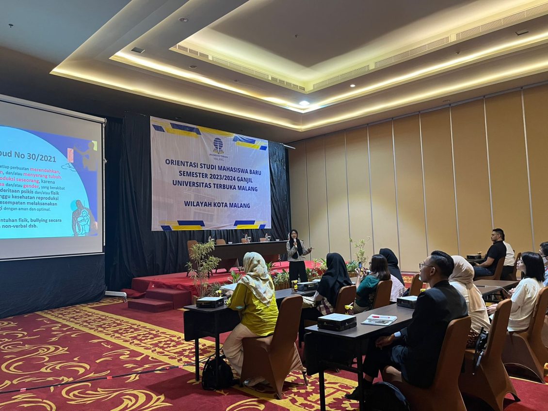 Sosialisasi Pencegahan dan Penanganan Kekerasan Seksual dalam kegiatan Orientasi Studi Mahasiswa ...